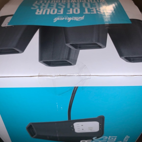 Other | Set Of Four Bed Risers With Power Outlet 2 Usb Ports 2 ...